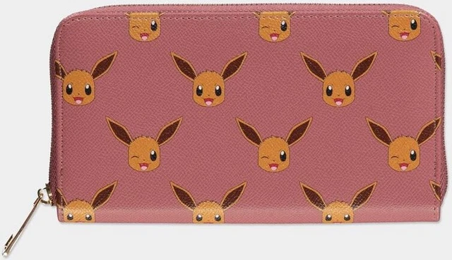 POKÉMON - PORTAFOGLIO Eevee DOP Cerniera Rotonda Rosa EUR 25,89 ...