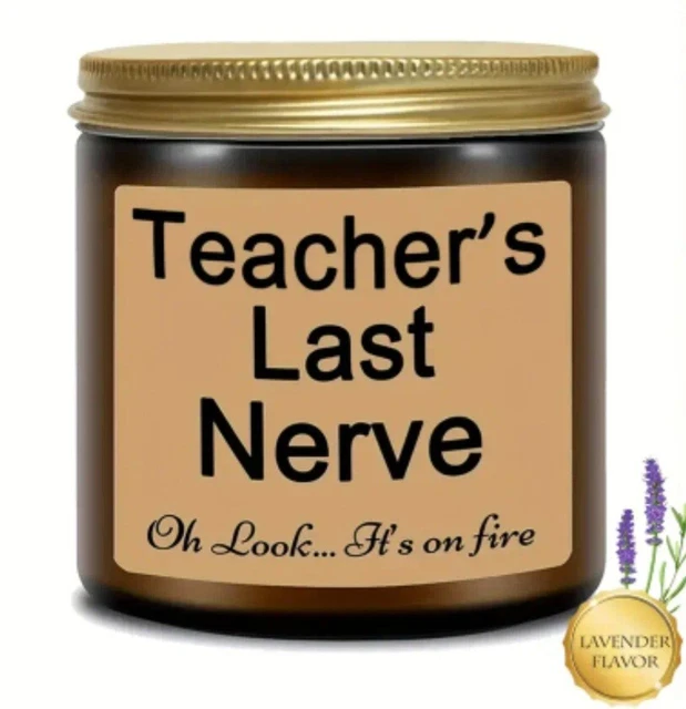 TEACHER'S SCENTED CANDLE For Best Teacher / Leavers Novelty Gift ...