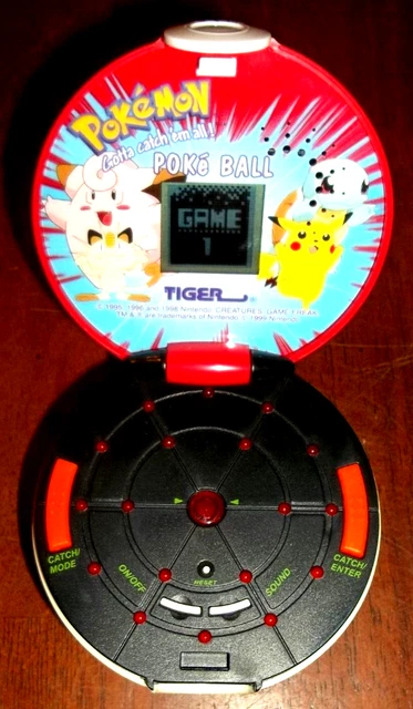 VINTAGE TIGER ELECTRONICS 1999 Pokemon POKE BALL Handheld LCD Game £31. ...