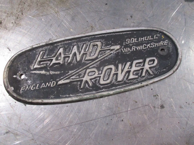 LAND ROVER SERIES Genuine Name Plate/Badge, Solihull £35.00 - PicClick UK