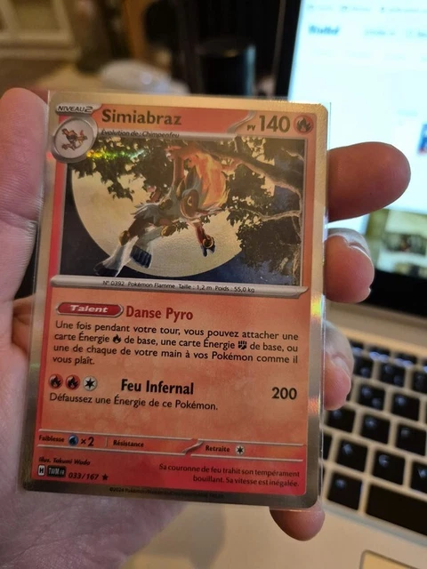 CARTE POKÉMON SIMIABRAZ TWM FR 033 Collection Nintendo Jeu Vidéo EUR 1 ...