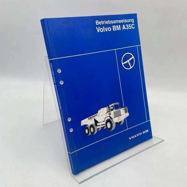 VOLVO BM DUMPER A35C Operating Manual Operation Maintenance 1995 £44.50 ...