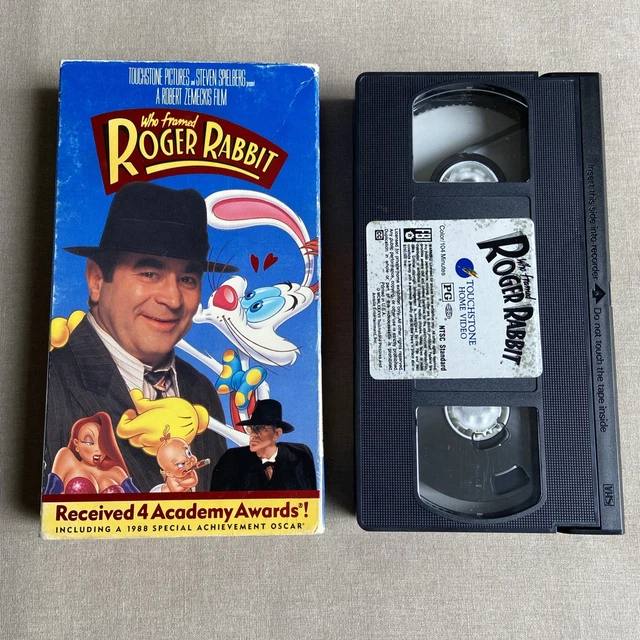 WHO FRAMED ROGER Rabbit (VHS 1988) Live-Action Animation Comedy Robert ...