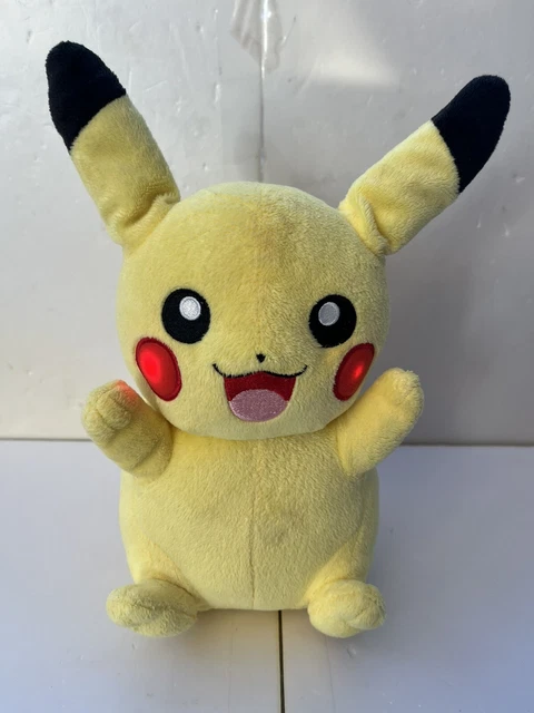TALKING AND LIGHT up Pokemon PIKACHU Plush Stuffed Toy TOMY Light Up ...