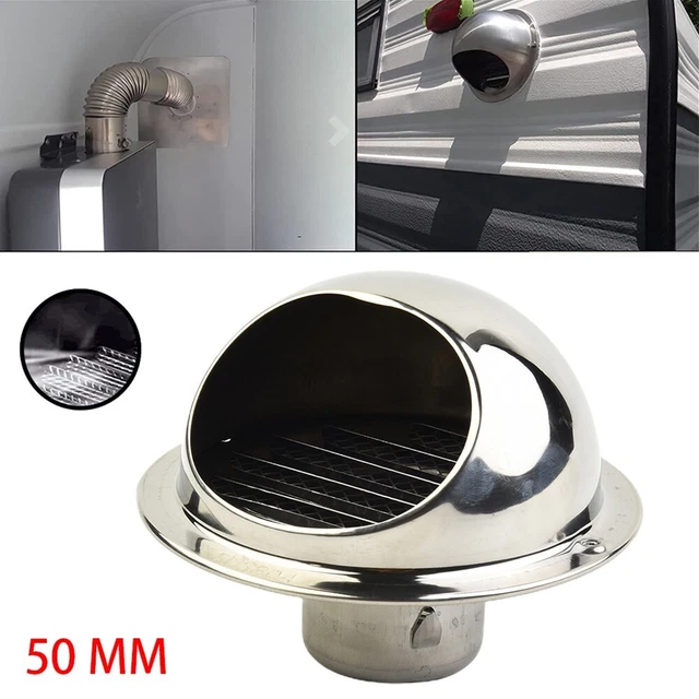 STAINLESS STEEL WALL Extractor Vent Outlet with Fine Mesh Keep Pests ...