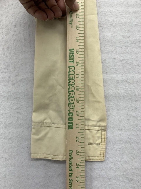 VINTAGE 1970S SEARS The Men's Store Kings Road Cream Polyester Disco S ...