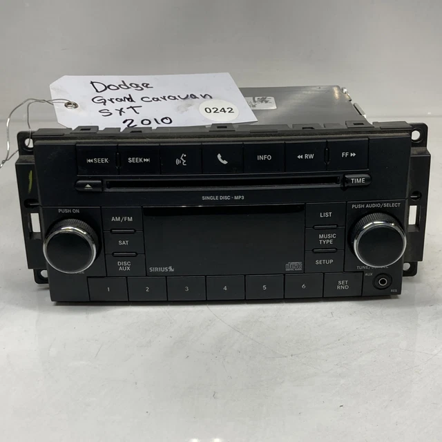 2007-2012 JEEP DODGE CHRYSLER OEM Radio AM FM MP3 CD Player Sirius XM $138.52 - PicClick CA