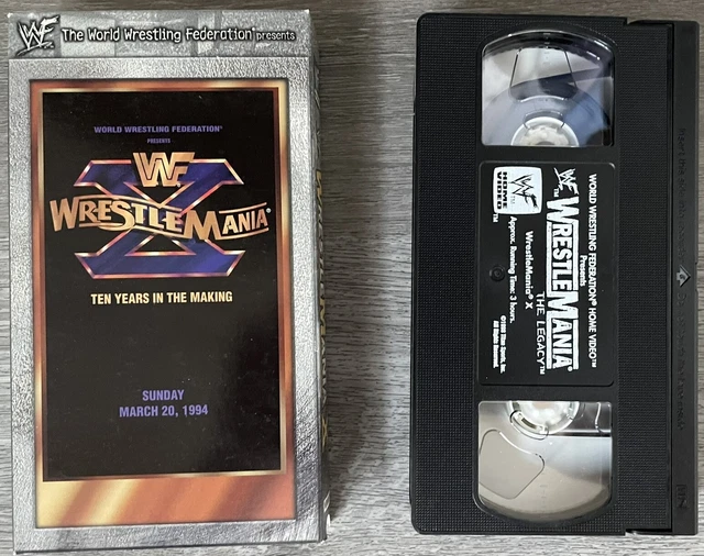 WWE WRESTLEMANIA 10: The Legacy ~ WWF Home Video vhs in box ...