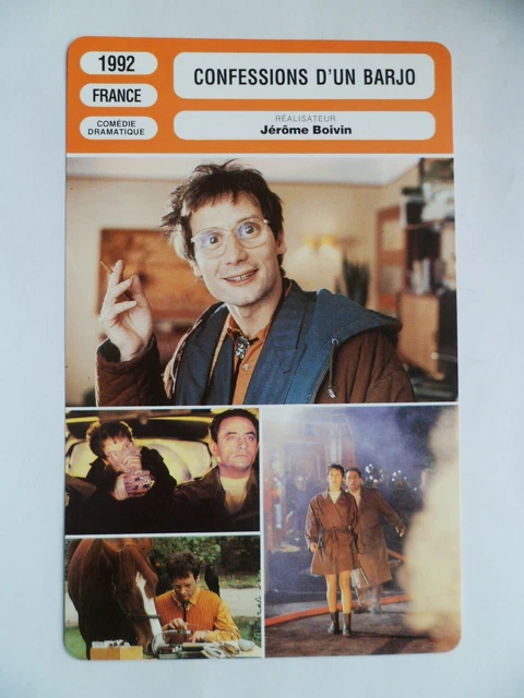CARTE FICHE CINEMA 1992 CONFESSIONS D'UN BARJO Richard Bohringer Anne ... CARTE FICHE CINEMA 1992 CONFESSIONS D'UN BARJO Richard Bohringer Anne ...