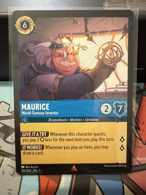 MAURICE WORLD-FAMOUS INVENTOR Sapphire Rare 152/204 The First Chapter ...