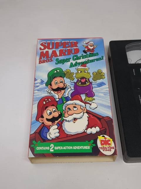 SUPER MARIO BROS Super Christmas Adventure VHS DIC Toon Time Cartoon ...