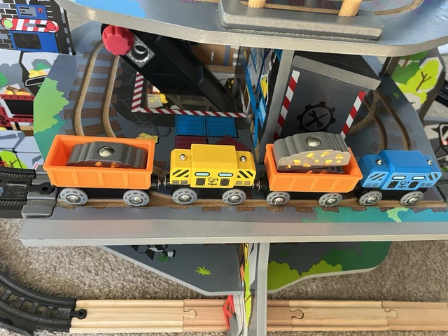 HAPE MASSIVE MOUNTAIN Mine Brio / Bigjig Compatible Wooden Train Set ...