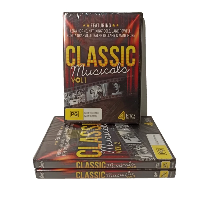 CLASSIC MUSICALS VOLUME 1 2 3 DVD Bundle Lot Drama Music Region 4 Brand ...