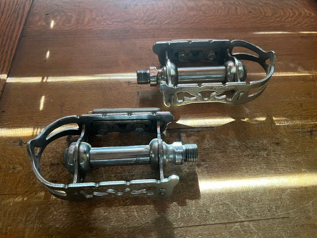 VINTAGE KKT KYOKUTO Top Run Pedals 70s 80s Road Touring Bike 9/16 ...