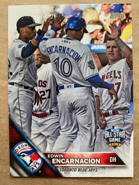 MISE À JOUR 2016 Topps EDWIN ENCARNACION avec MIKE TROUT #US159 ALL-STAR GAME EUR 1,93 - PicClick FR