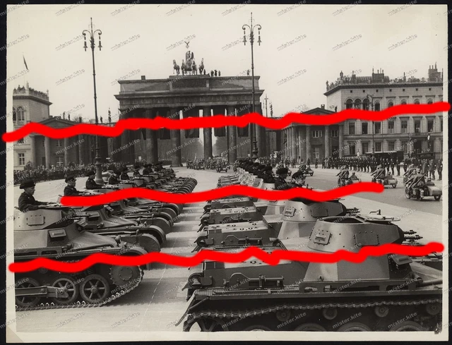FOTO-BERLIN-MITTE-BRANDENBURGER-TOR-PANZER-PARADE-TANK-WEHRMACHT-1936-6 ...