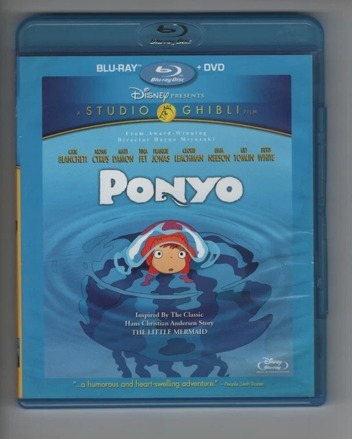 PONYO (BLU-RAY 2010) Blu-ray disc ONLY Hayao Miyazaki Studio Ghibli ...