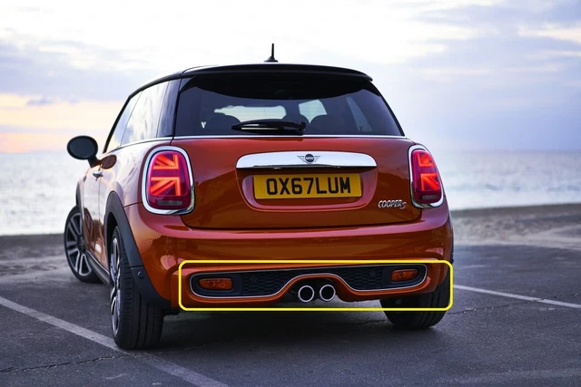 NEW GENUINE MINI COOPER S F55 F56 F57 Rear Bumper Lower Center Grill ...