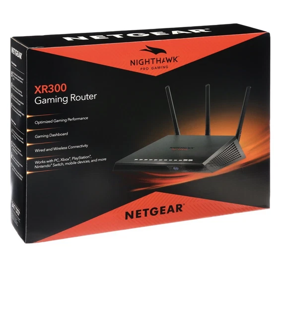 NETGEAR XR300 NIGHTHAWK Pro Gaming Router, XR300-100NAS, Black $75.00 ...