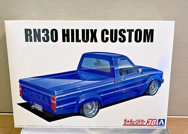 AOSHIMA NO.30 TOYOTA RN30 Hilux Custom Blue 1978 Maßstab 1:24 ...