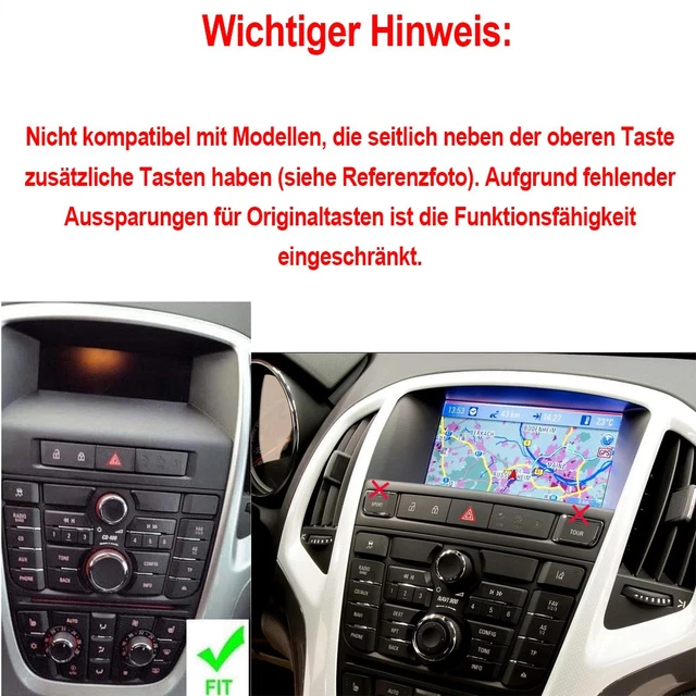 MIT DAB+ ANDROID 14 Carplay 64GB Autoradio Für Opel Astra J Buick ...