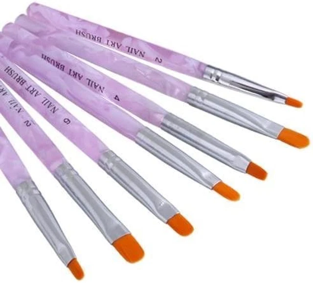 7 X ACRYLIC Uv Gel Nail False Tips Builder Brush Pen $24.95 - PicClick AU