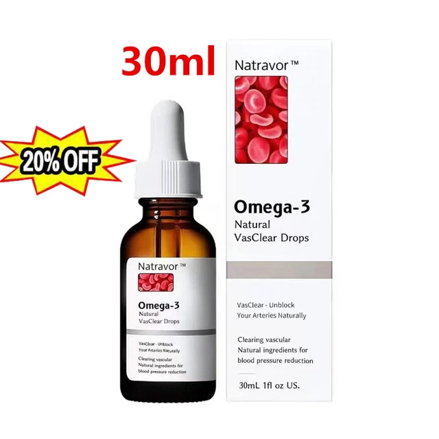 VEGAN 3 NATURAL Vasclear Drops,Fish Oil Alternative,DHA,EPA,Immune ...