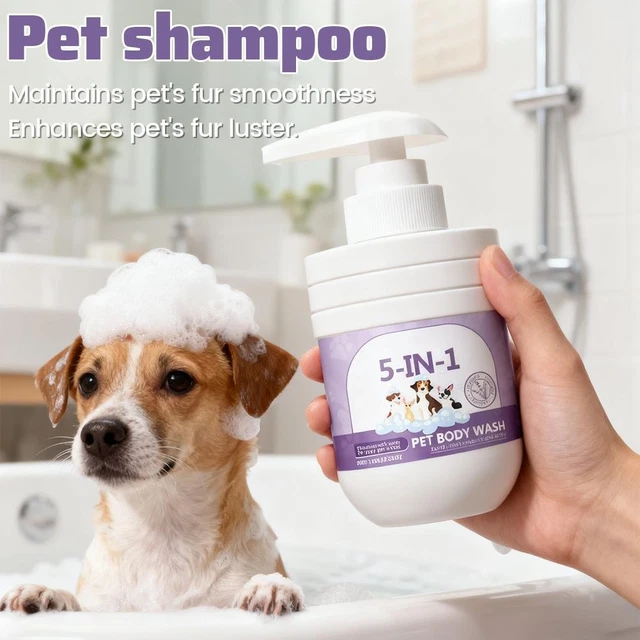 5-IN-1 PET SHAMPOO 100ml Dry Skin & Itch Relief Pet For Dogs Shampoo ...