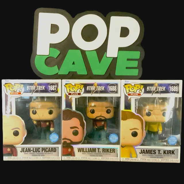 POP CAVE 2025 STAR TREK TRANSPORTER SET Jean-Luc, Will & James w ...