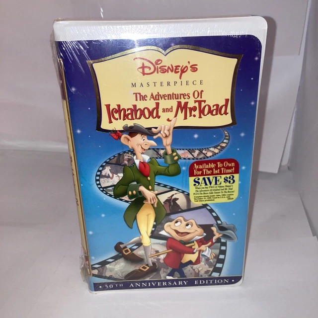 THE ADVENTURES OF Ichabod and Mr. Toad VHS 1999 50th Anniversary New ...
