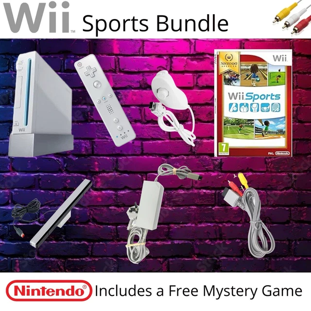 NINTENDO WII CONSOLE/ Wii Sports / FULLY WORKING/ Free Game/ 1 Year ...