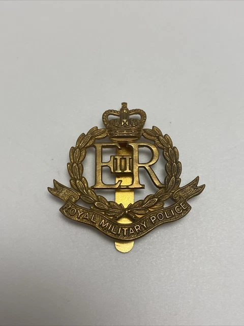 QUEENS CROWN POST WW2 Military Police Cap Badge £5.00 - PicClick UK