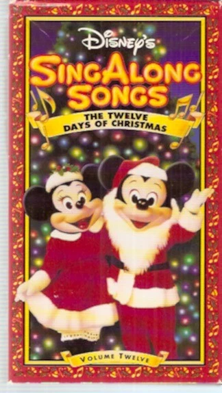 DISNEY SING ALONG Songs - The Twelve Days of Christmas VHS $4.64 ...