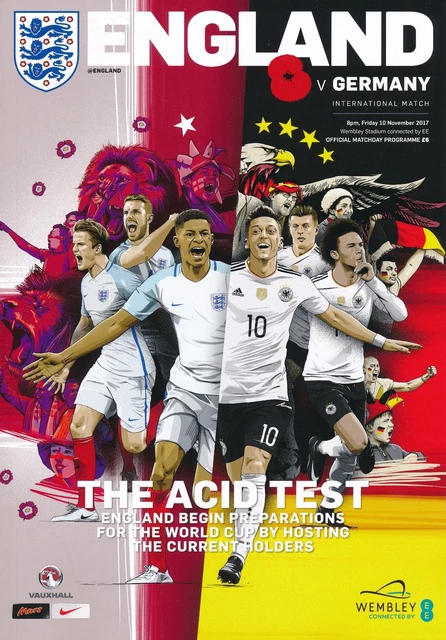 ENGLAND V GERMANY (Friendly International @ Wembley) 2017 - Official ...