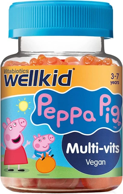 WELLKID PEPPA PIG Chewable Gummy Vitamins by Vitabiotics - Uk'S No. 1 ...