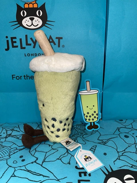 JELLYCAT FENWICK UK Exclusive Camellia Matcha Bubble Tea Rare BNWT With ...