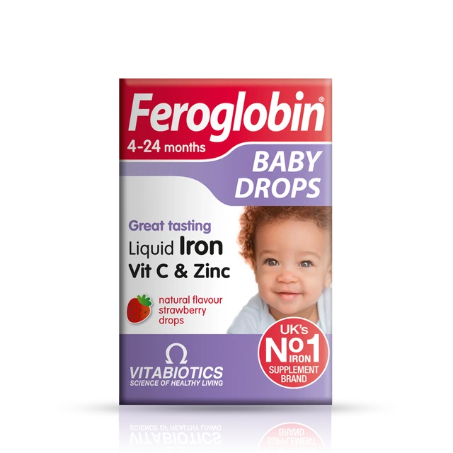 2 X VITABIOTICS Feroglobin Baby Drops With Iron Vitamin C And Zinc 30 ...