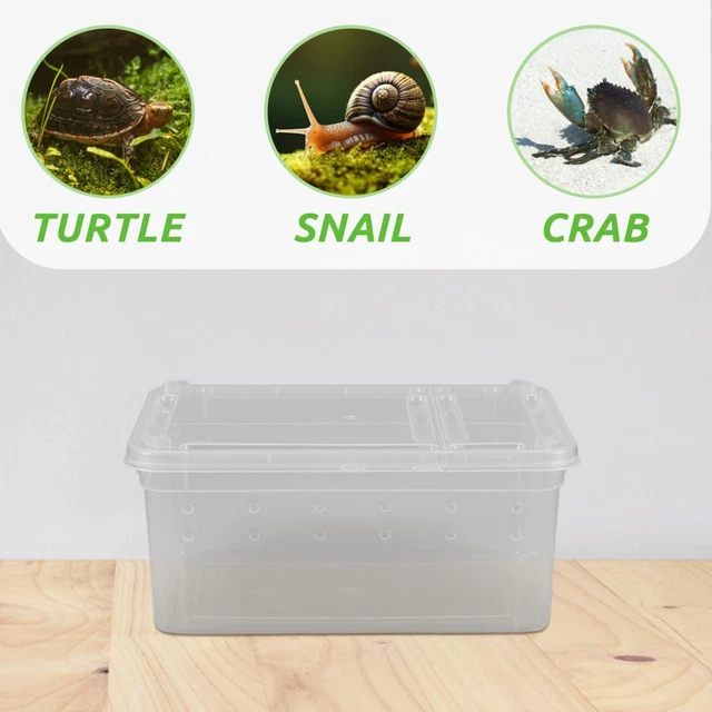 REPTILE BOX PLASTIC Multi-layer Breeding Feeding Boxes Snake Tub $18.69 ...