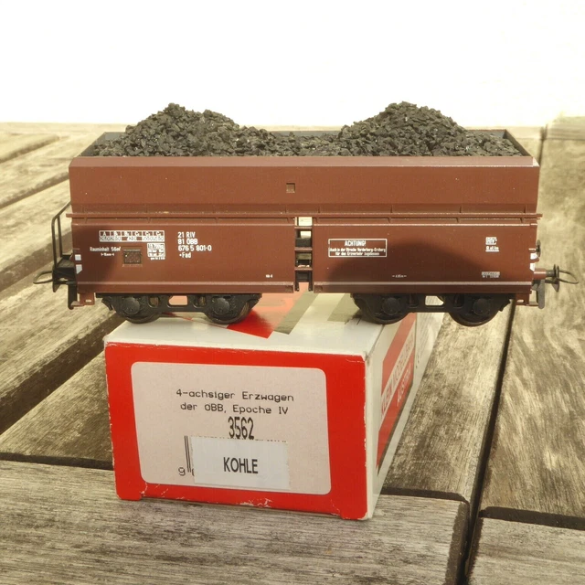 KLEIN MODELLBAHN 3562 3-Leiter AC 4-achs. Wagon de Minerai Fad le Obb ...