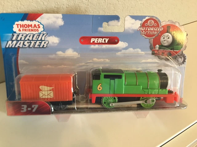 THOMAS & FRIENDS Motorized Trackmaster Percy 6 With Brown Sodor Mail ...