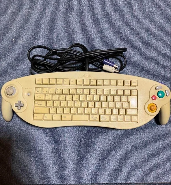 NINTENDO GAMECUBE ASCII Keyboard Controller ASC-1901PO from Japan Used ...