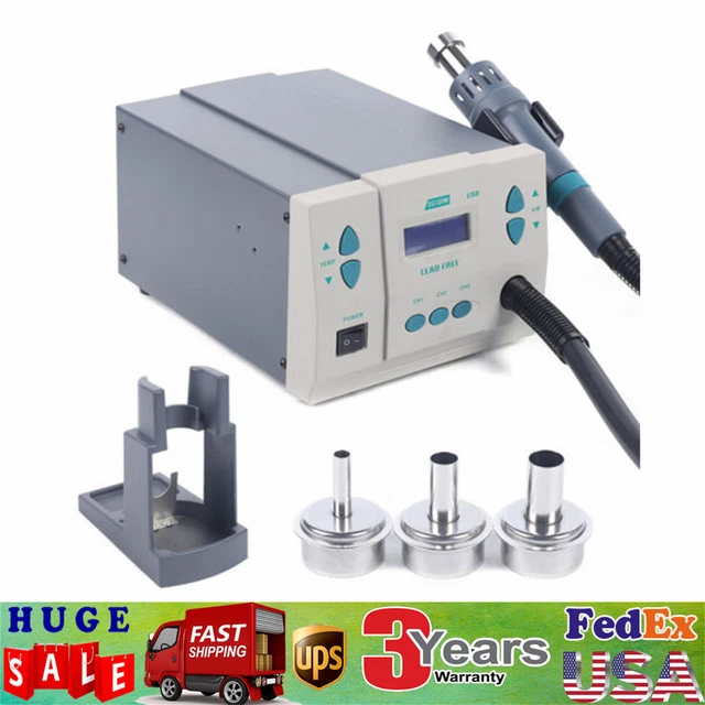 861DW HEAT GUN Digital Display Station Hot Air Rework Station Soldering ...