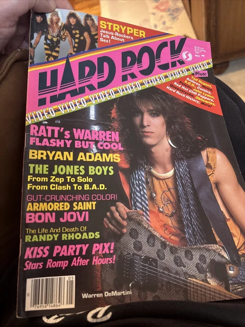 HARD ROCK MAGAZINE Mai 1986 Ratt Warren Stryper, Kiss Armored Saint ...