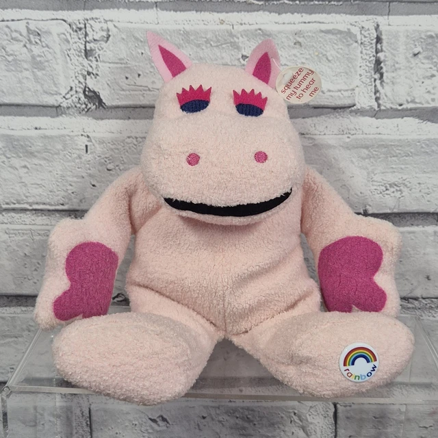RAINBOW GEORGE HIPPO Talking 7.5" Soft Toy Plush Working Official ...