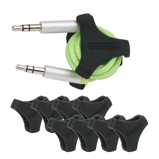 SPEEDLINK 9X CÂBLE-ROLLER Câble-Halter Câble-Binder Câble-Führung Clip ...