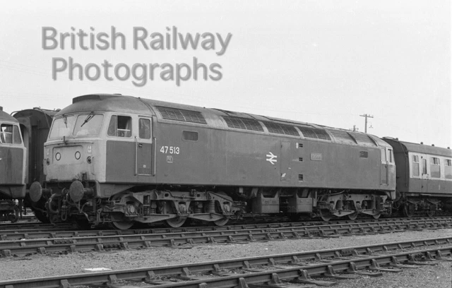 35MM NEGATIVE BR British Railways Diesel Loco 47513 Class 47 at ...