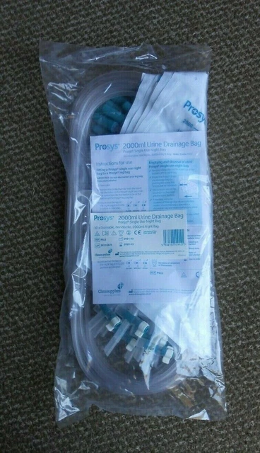 PROSYS CATHETER NIGHT Bags 2000ml X 20 2L Urine Drainage (b) £24.50 ...