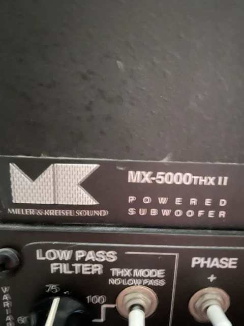 MILLER & KREISEL MX5000 Mk2 Subwoofer £1,245.00 - PicClick UK