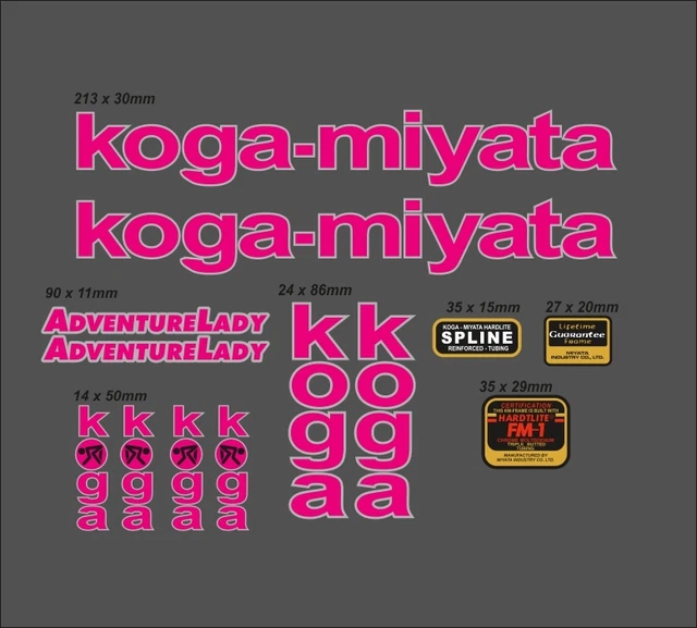 KOGA MIYATA ADVENTURE Lady 1994 Frame Decal Set EUR 31,90 - PicClick DE