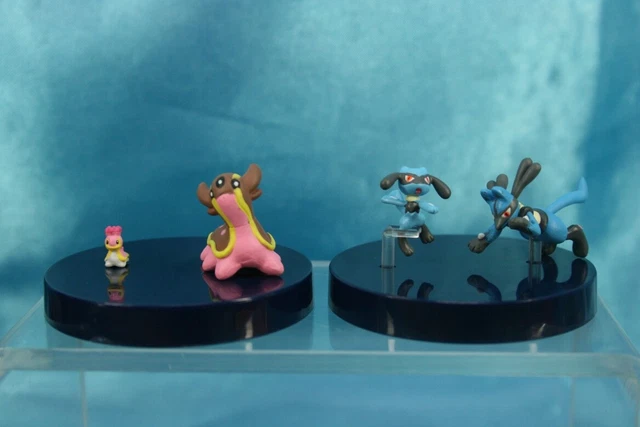 POKEMON ZUKAN DP7 1/40 Scale Figure Riolu Lucario Shellos Gastrodon ...